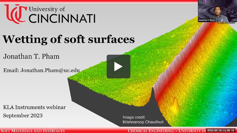 Metrology for Soft Materials Symposium: Wetting of Soft Surfaces | KLA Instruments Webinars