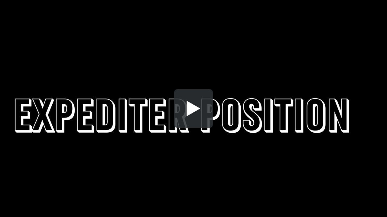 Expediter Position | MAC Pack Video Library