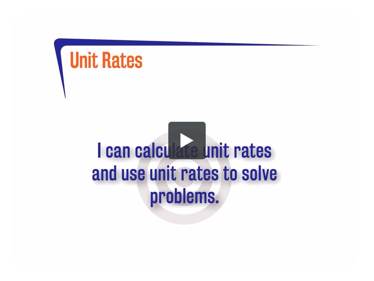 OR 2.1.2 Unit Rates | edgems