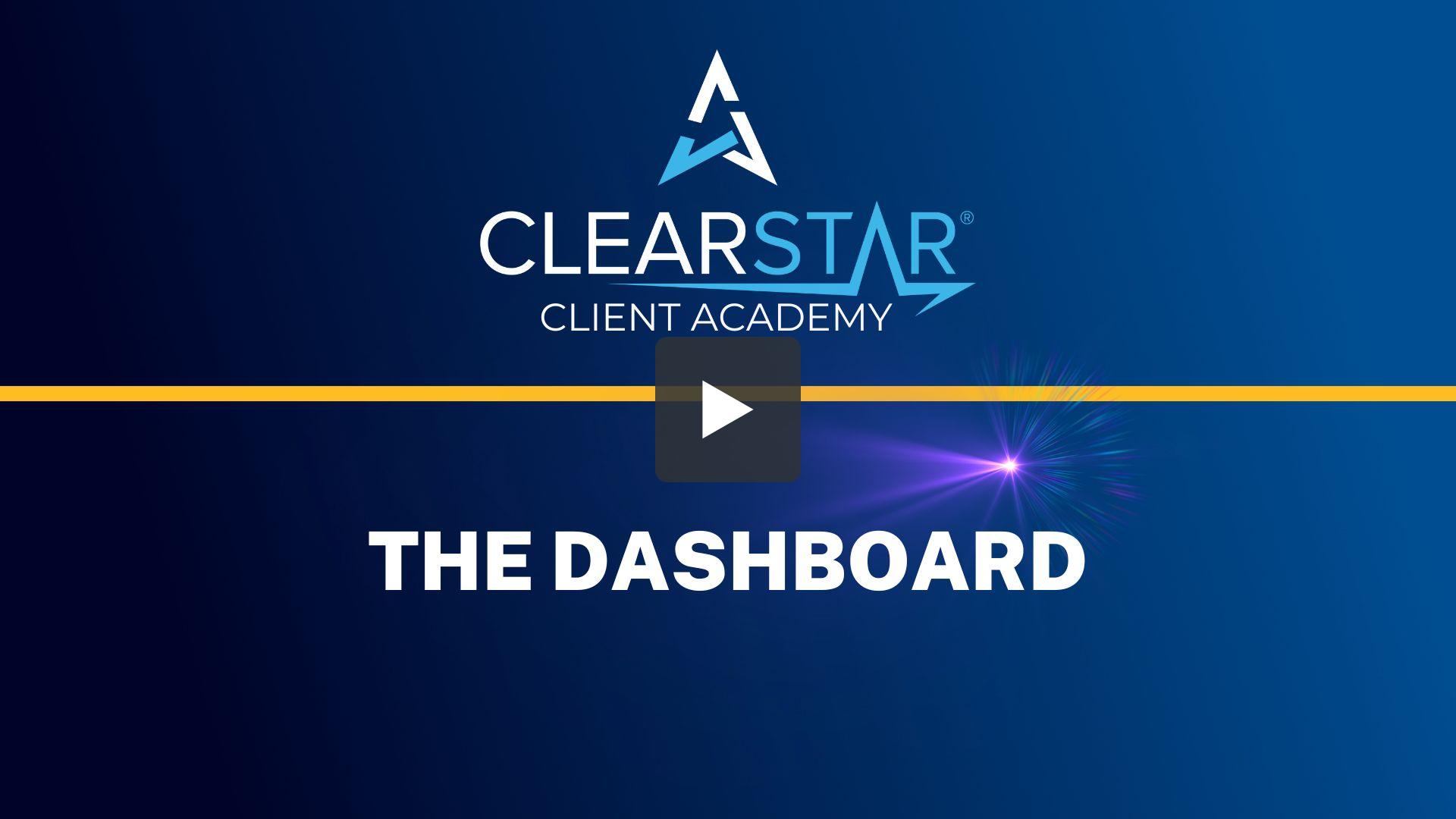 The Dashboard | ClearStar