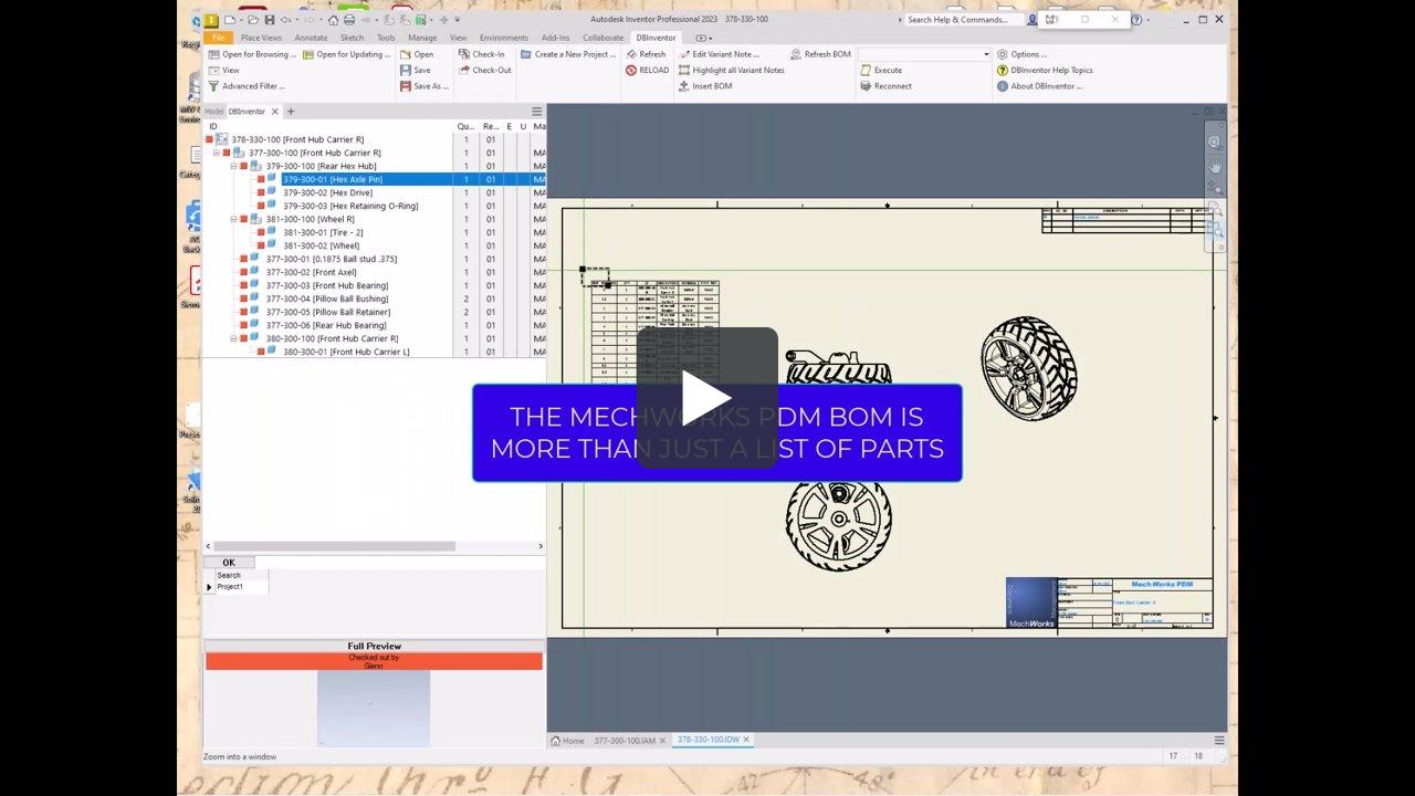 Quick introduction to advanced BOM features within MechWorks PDM ...