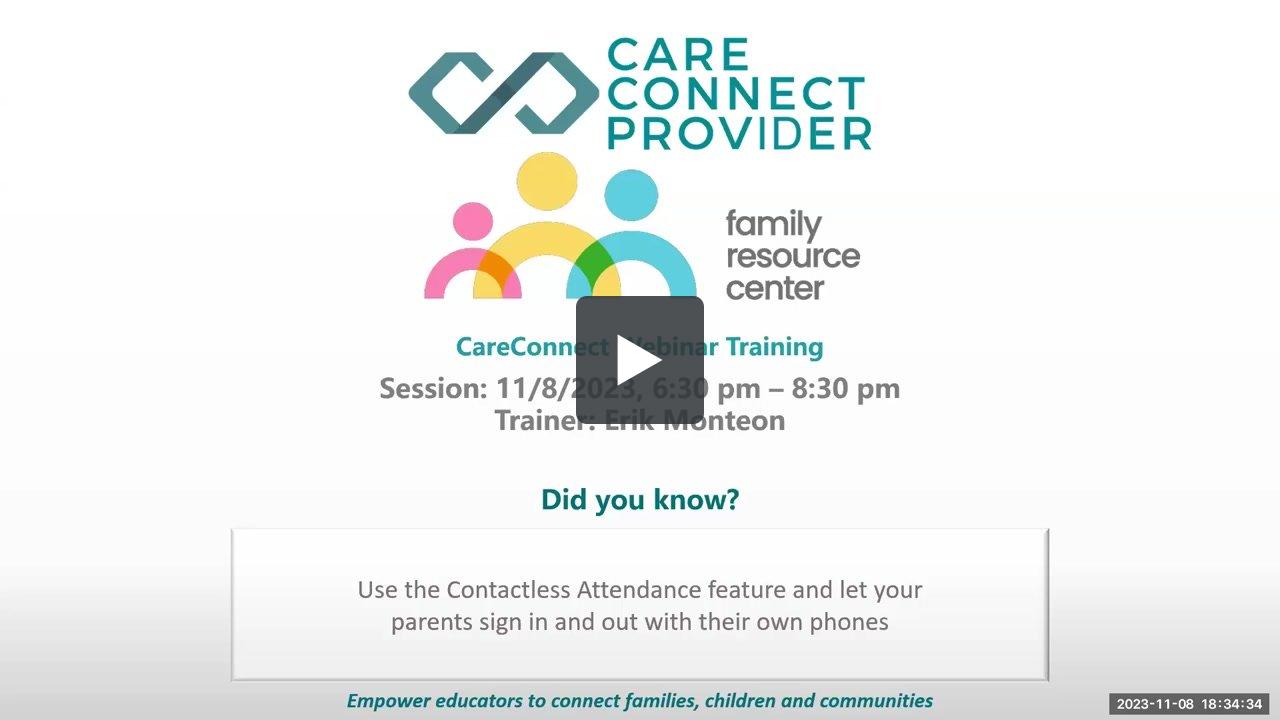 FRC & CareConnect, Provider Webinar: Digital Submission 11/09/2023 ...