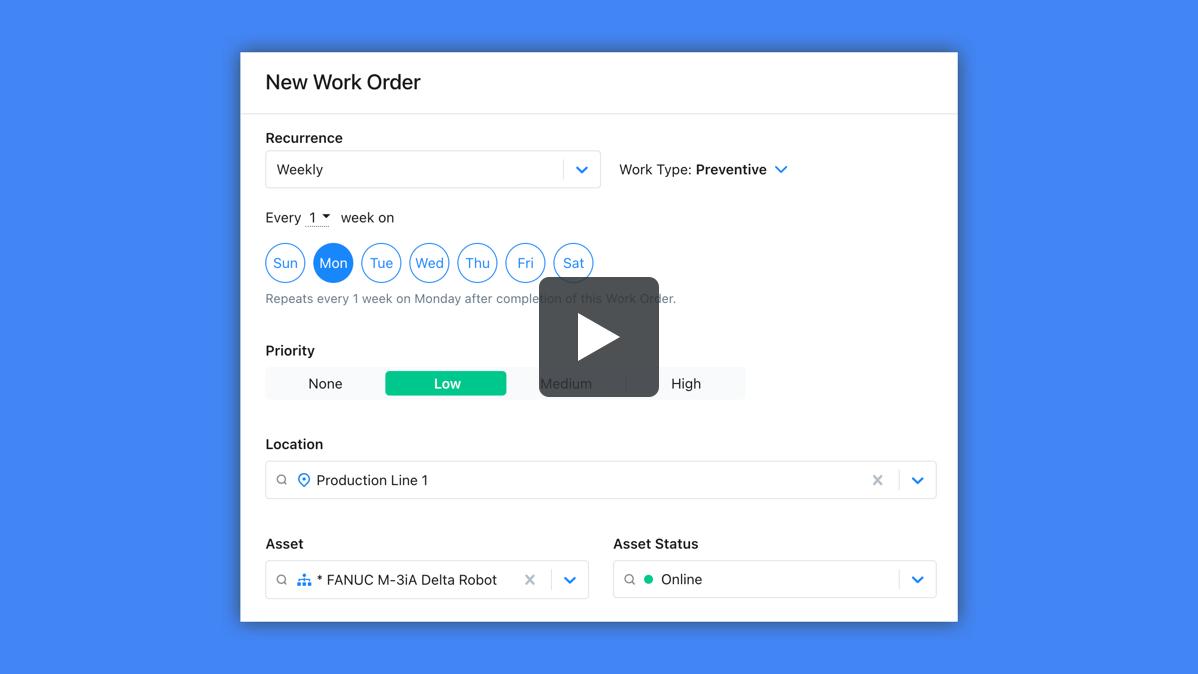 Creating Routine Maintenance Work Orders | Video Library