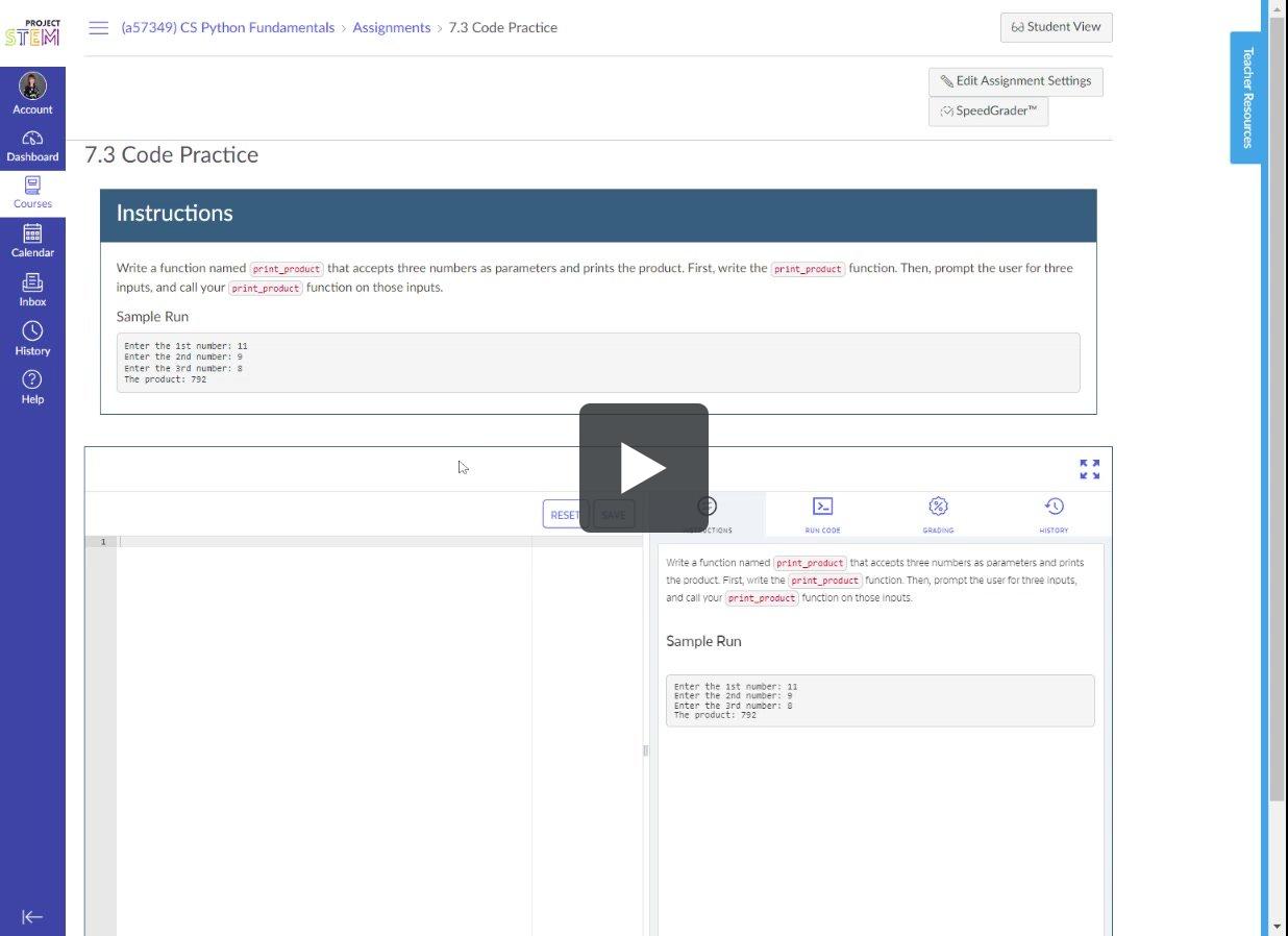 7.3 Code Practice | Mountainheightsacademy