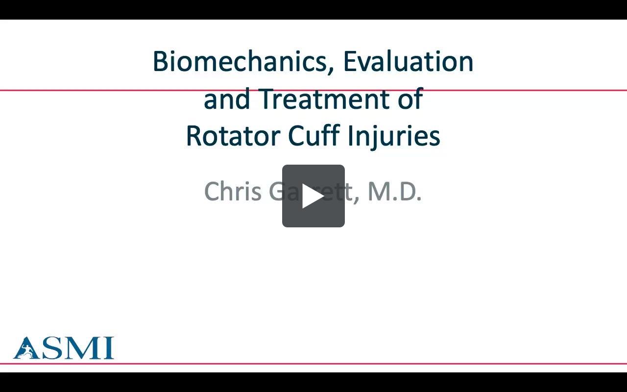 Rotator Cuff Evaluation & Treatment | American Sports Medicine ...