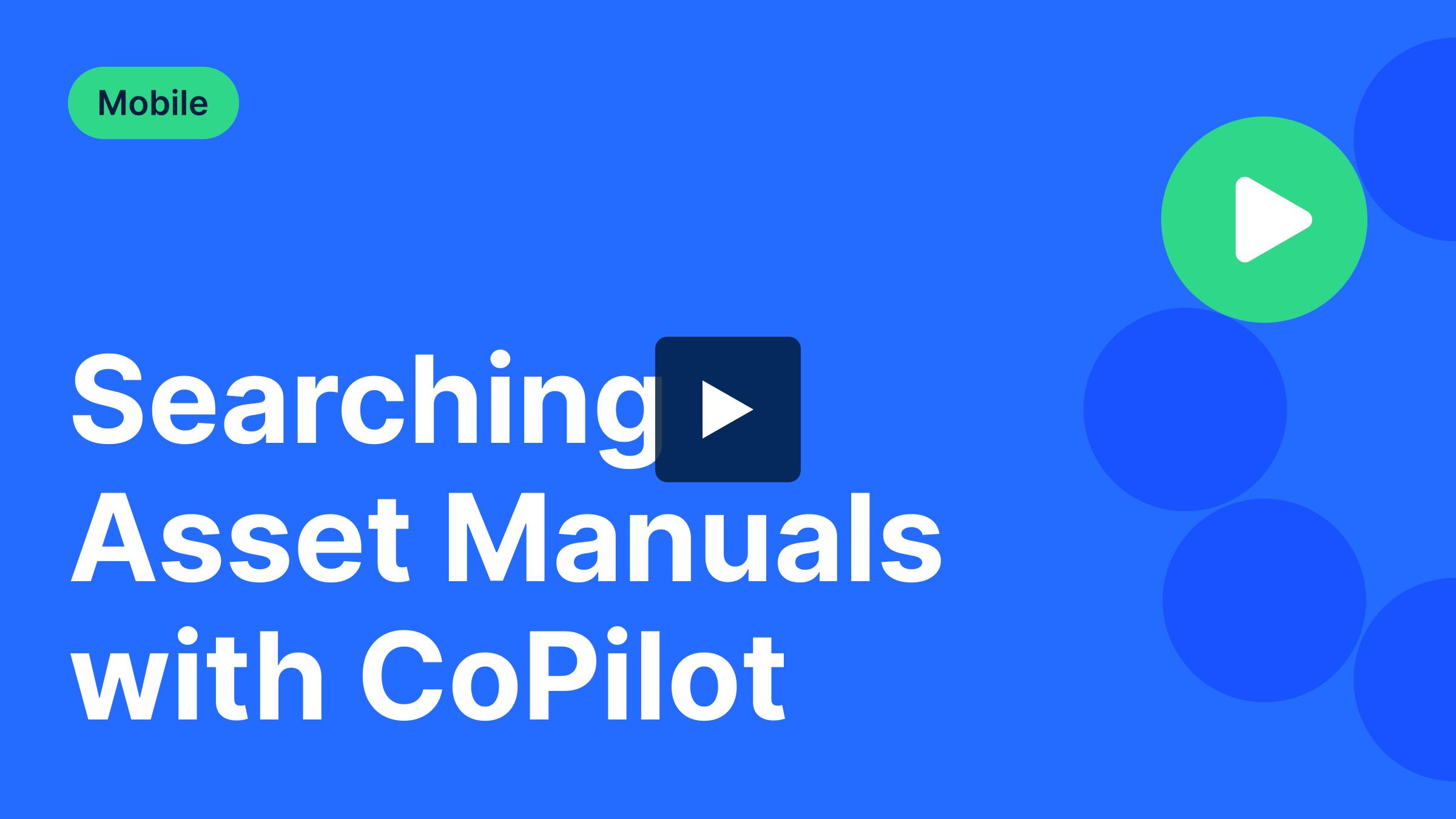 Searching Asset Manuals with CoPilot | Video Library