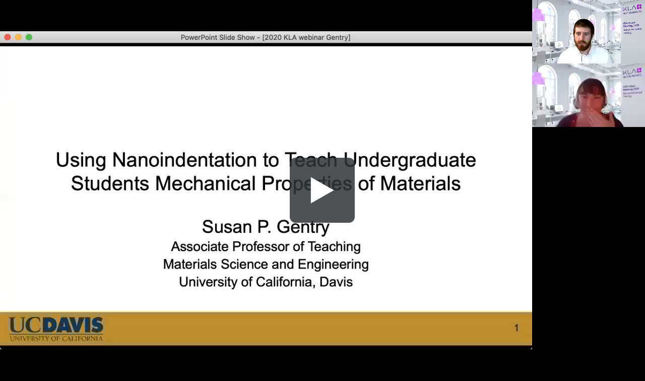 Using Nanoindentation to Teach Undergraduate Students Mechanical ...