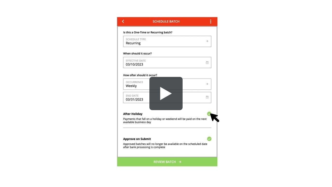 Creating an ACH Batch