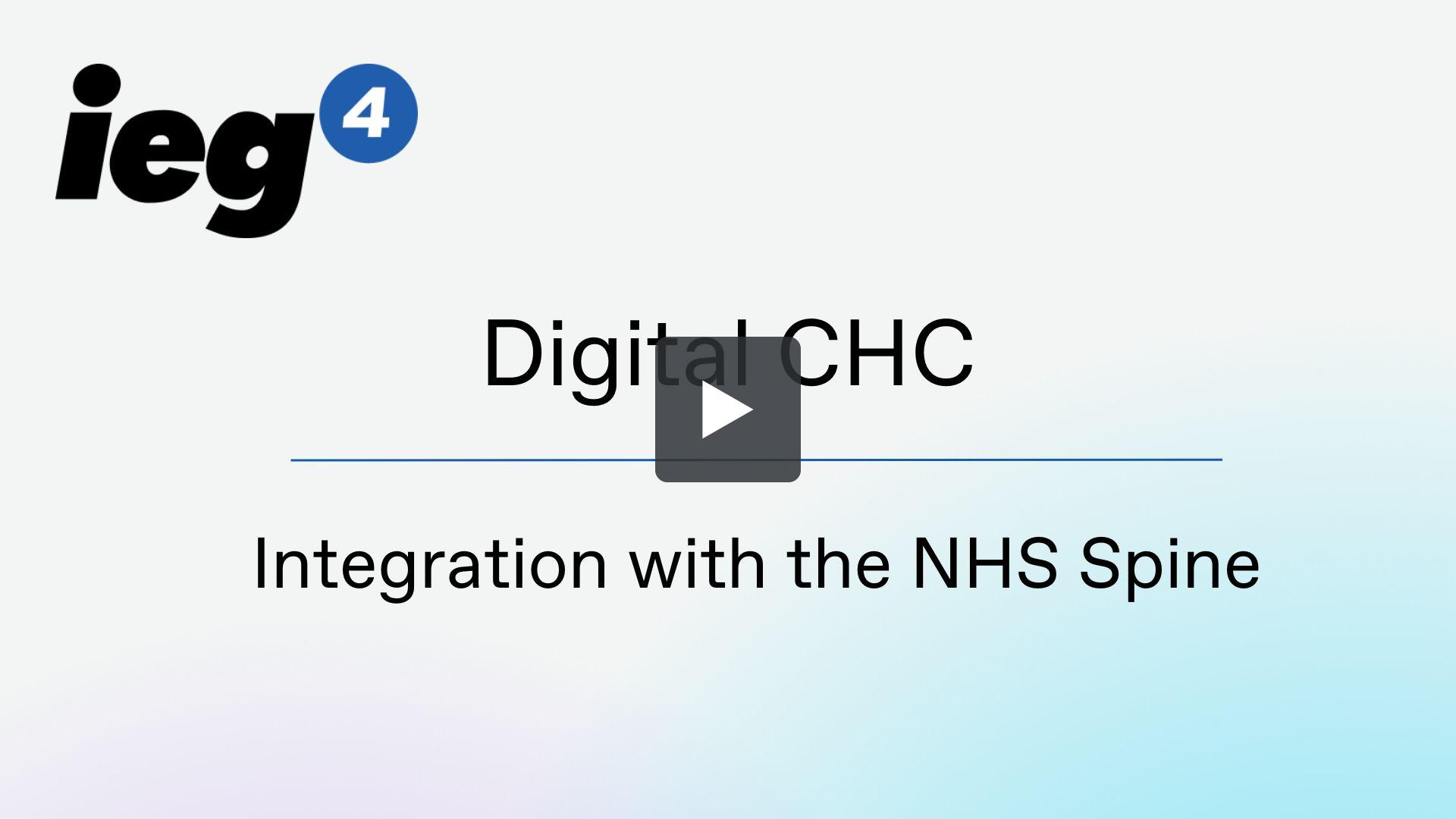 Integration with the NHS Spine | IEG4