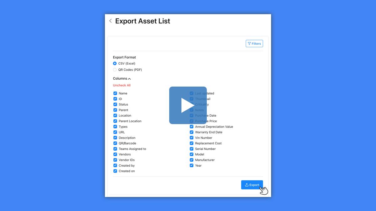 Exporting Asset Data | Video Library