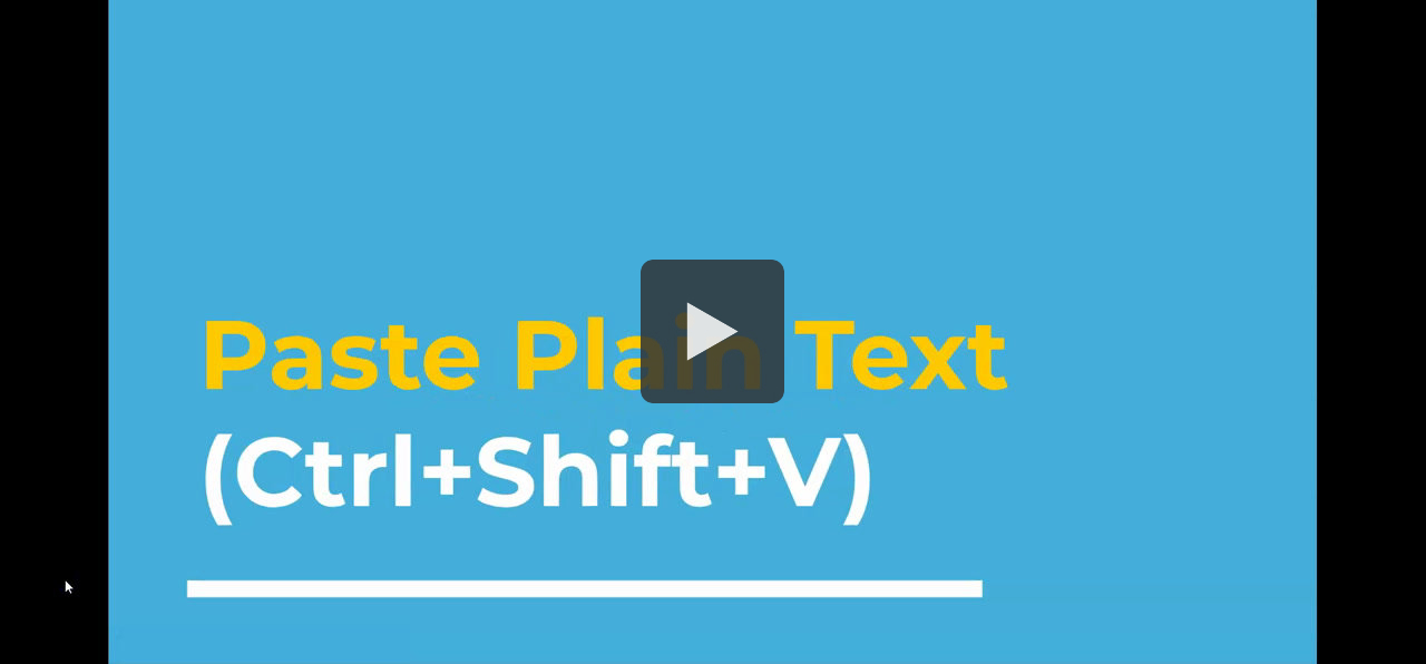 2. Paste Plain Text | Mountainheightsacademy