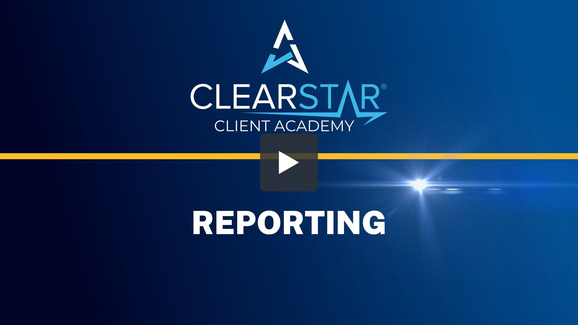 Reporting | ClearStar