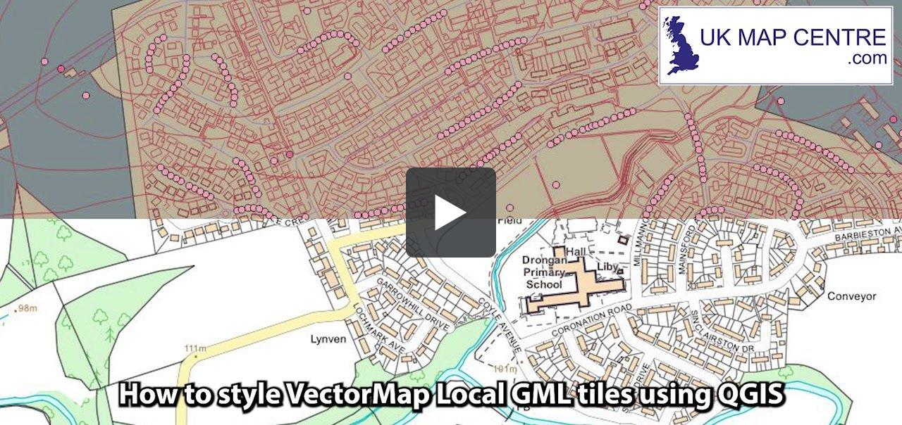 How to style VectorMap Local GML tiles using QGIS | UK Map Centre