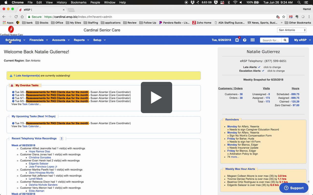 Sending Employee Client Address.mov | Cardinalmedstaffing