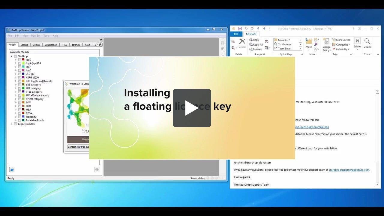 StarDrop - Installing a Floating License Key | Optibrium Ltd