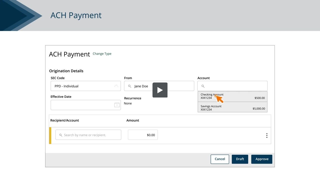 Creating an ACH Payment | Murphy & Company