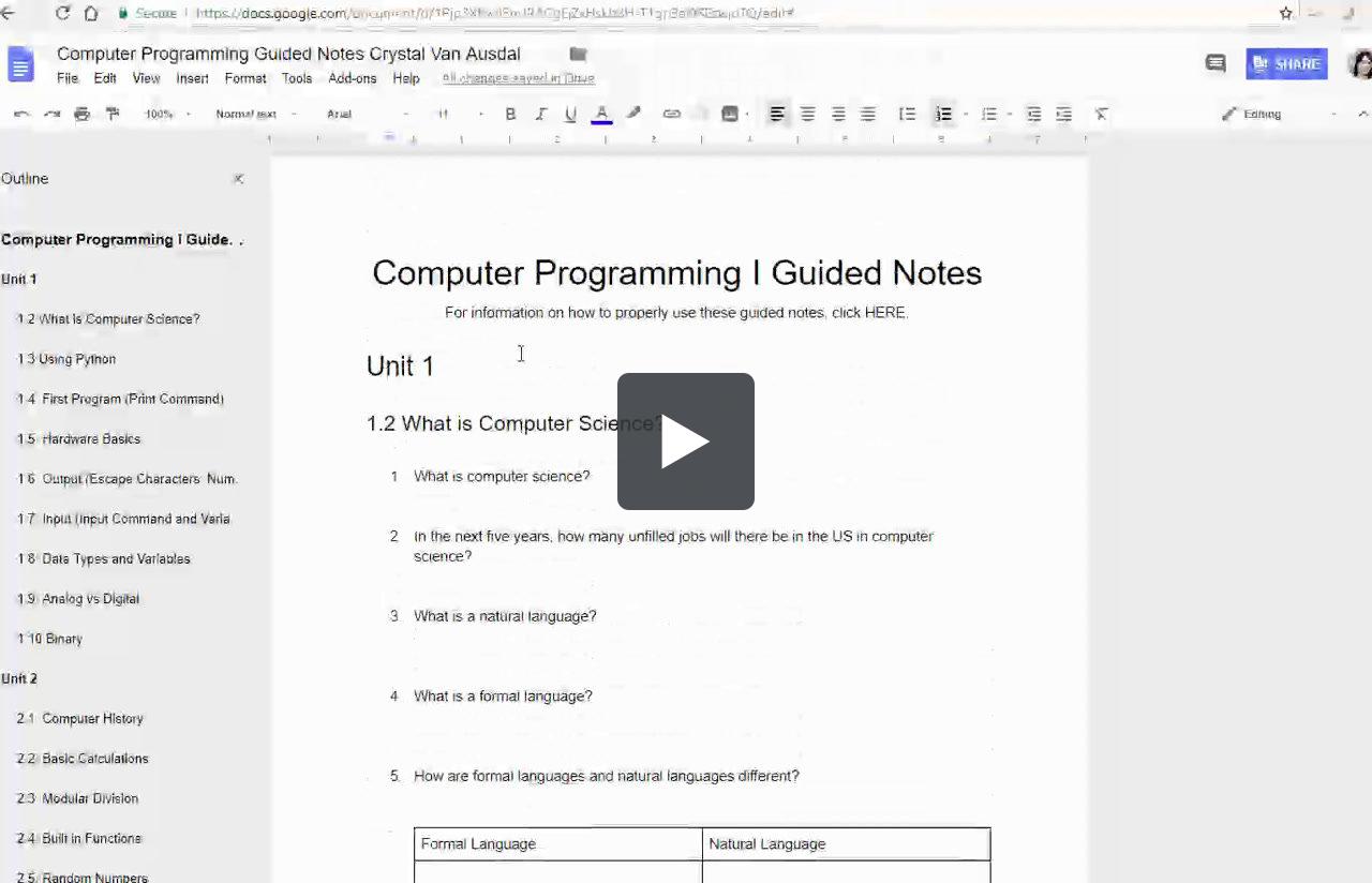 Computer Programming Notes Explanation.mp4 | Mountainheightsacademy