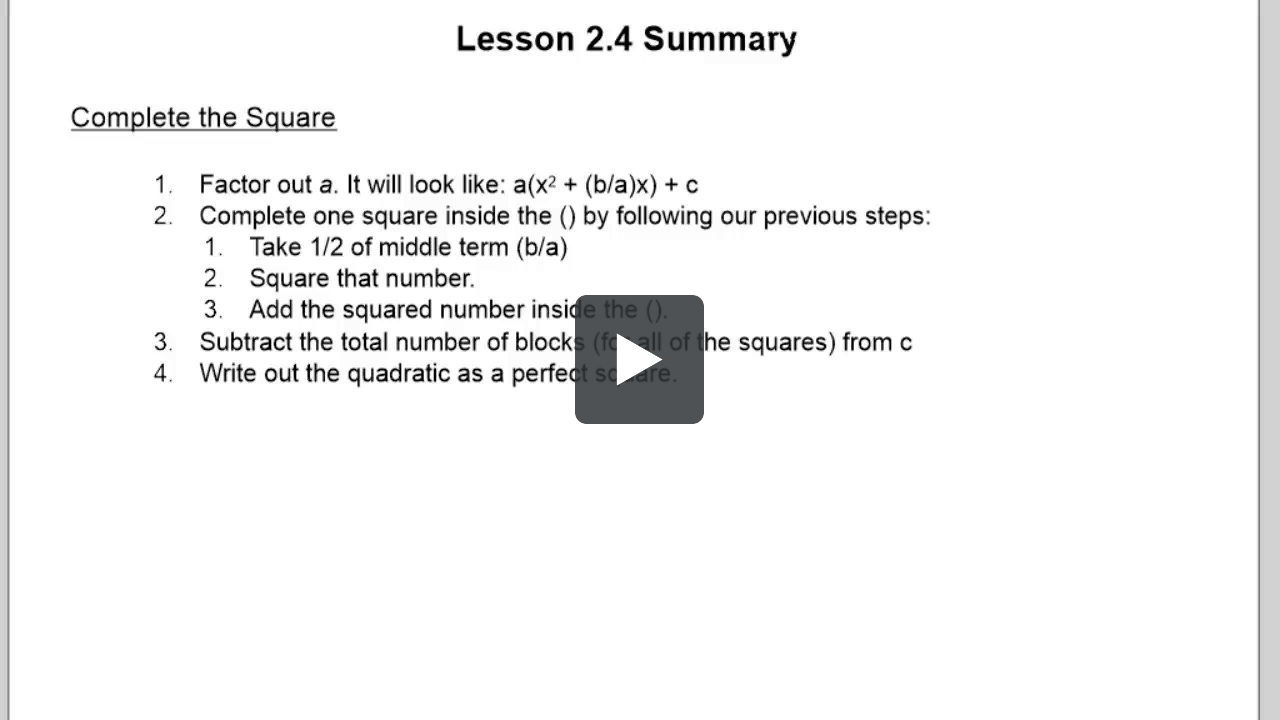 SMII Lesson 2_4 Summary.mp4 | Mountainheightsacademy