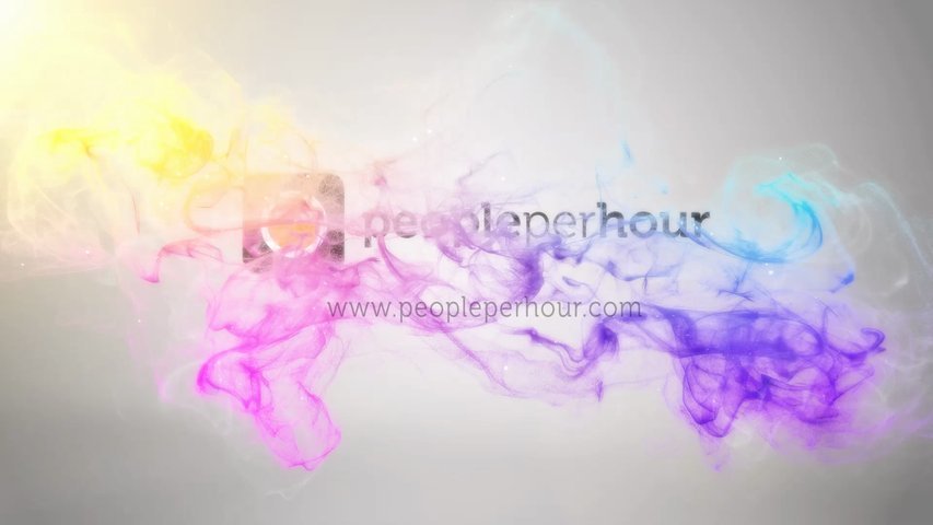 Create this color dust logo reveal animation - PeoplePerHour