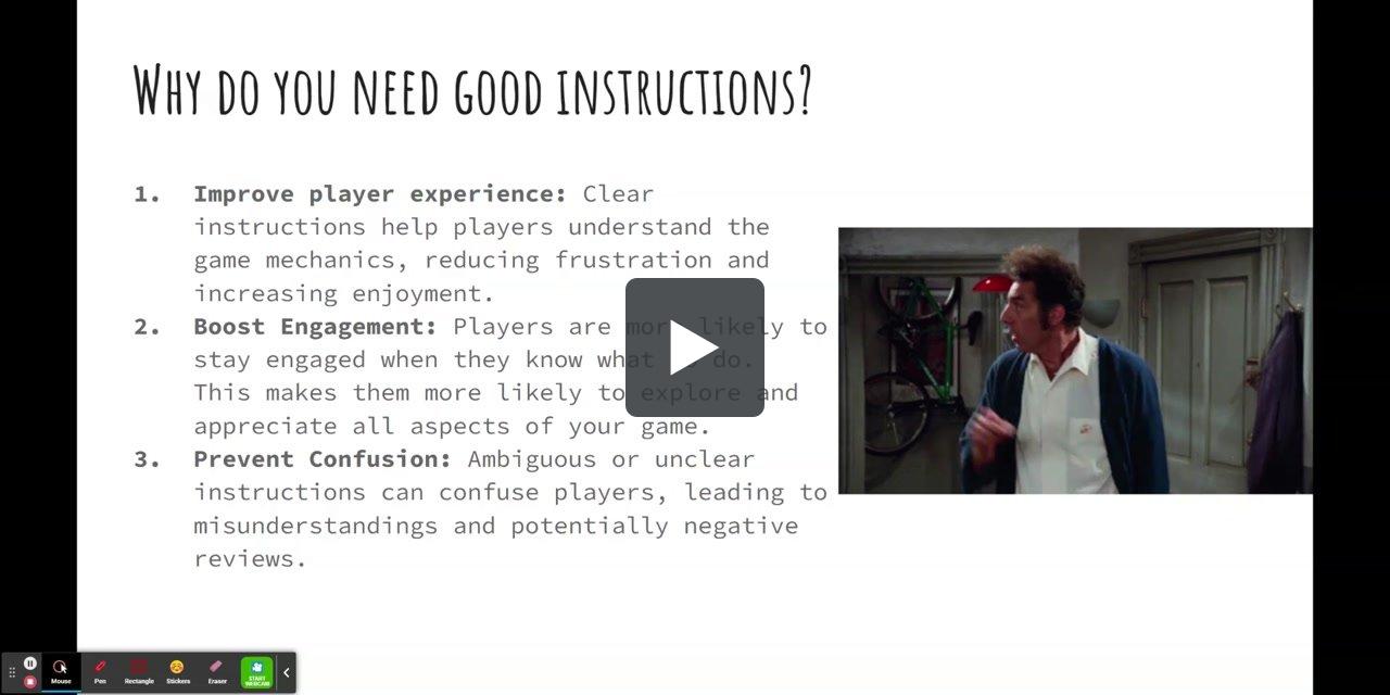 Gaming Development Game Instructions Tutorial | Mountainheightsacademy