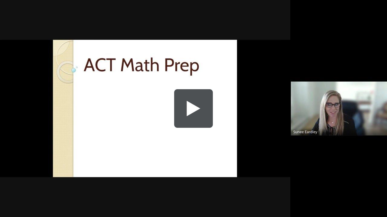 ACT Bootcamp Math Spring 2024 | Mountainheightsacademy