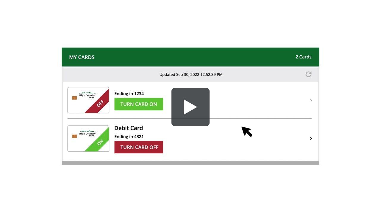 Manage Cards