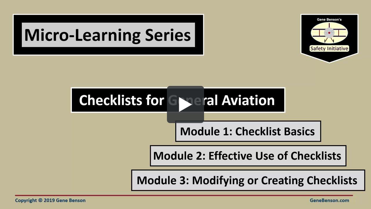 Checklists Module-3 | Bright Spot, Inc.