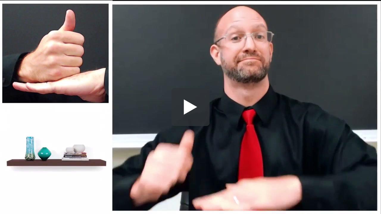 Classifiers for Furniture Objects ASL - American Sign Language (1).mp4 ...
