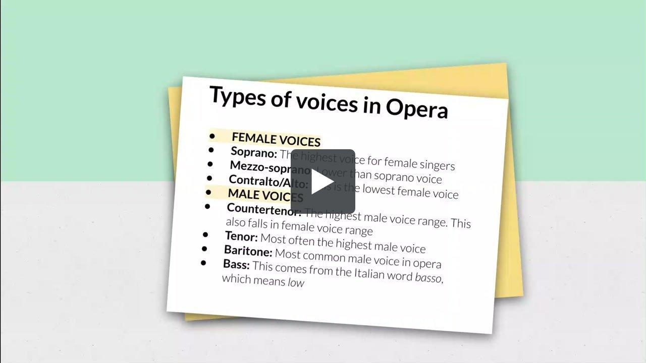 Types of Voices in Opera | Mountainheightsacademy