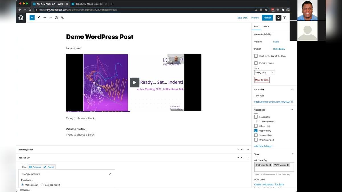 KLA Instruments Webinars