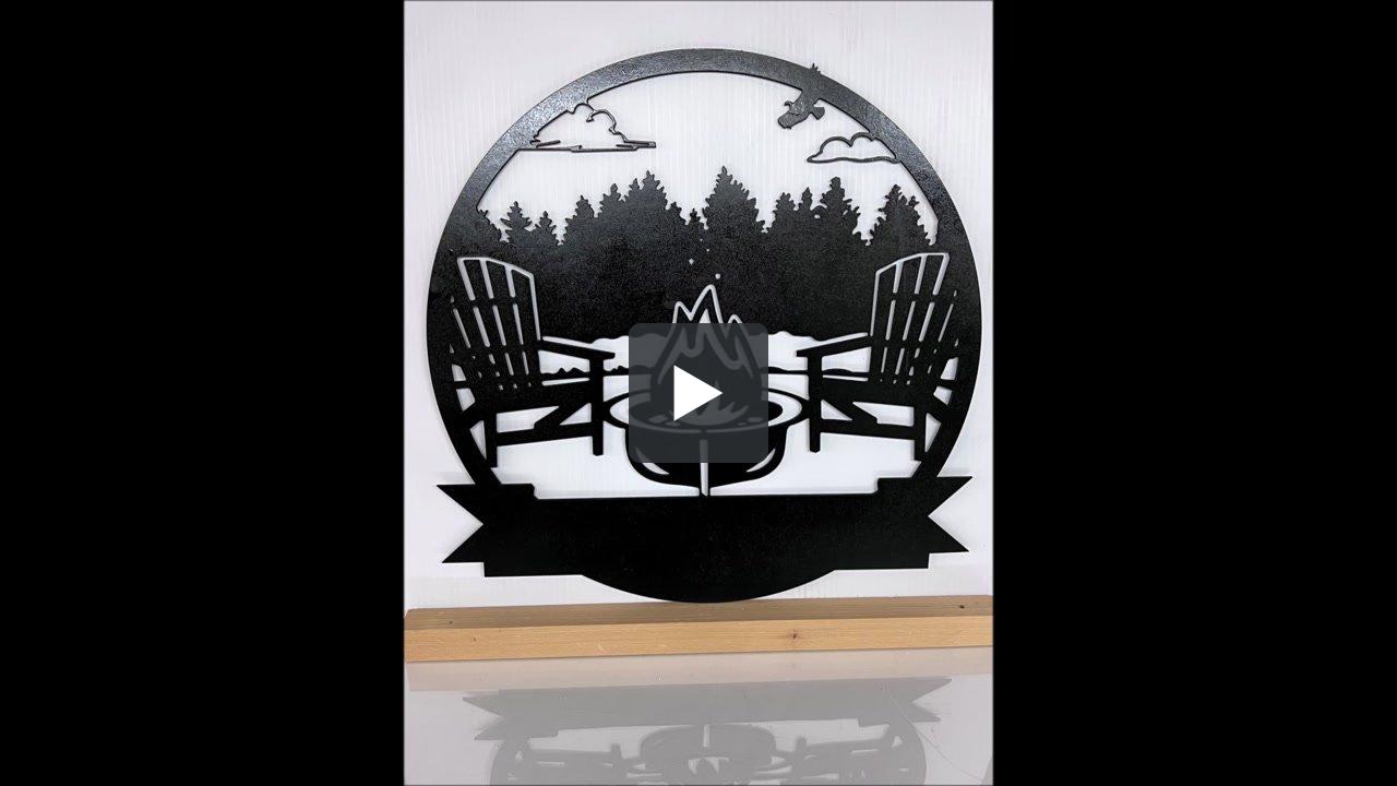 relaxing campfire scene printed and traced | Stan Kern